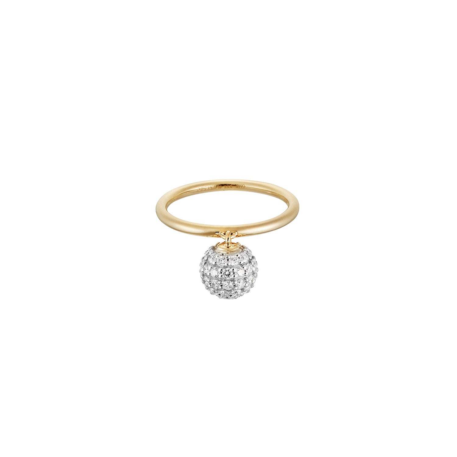 Diamond Pave Ball Ring – YUN YUN SUN